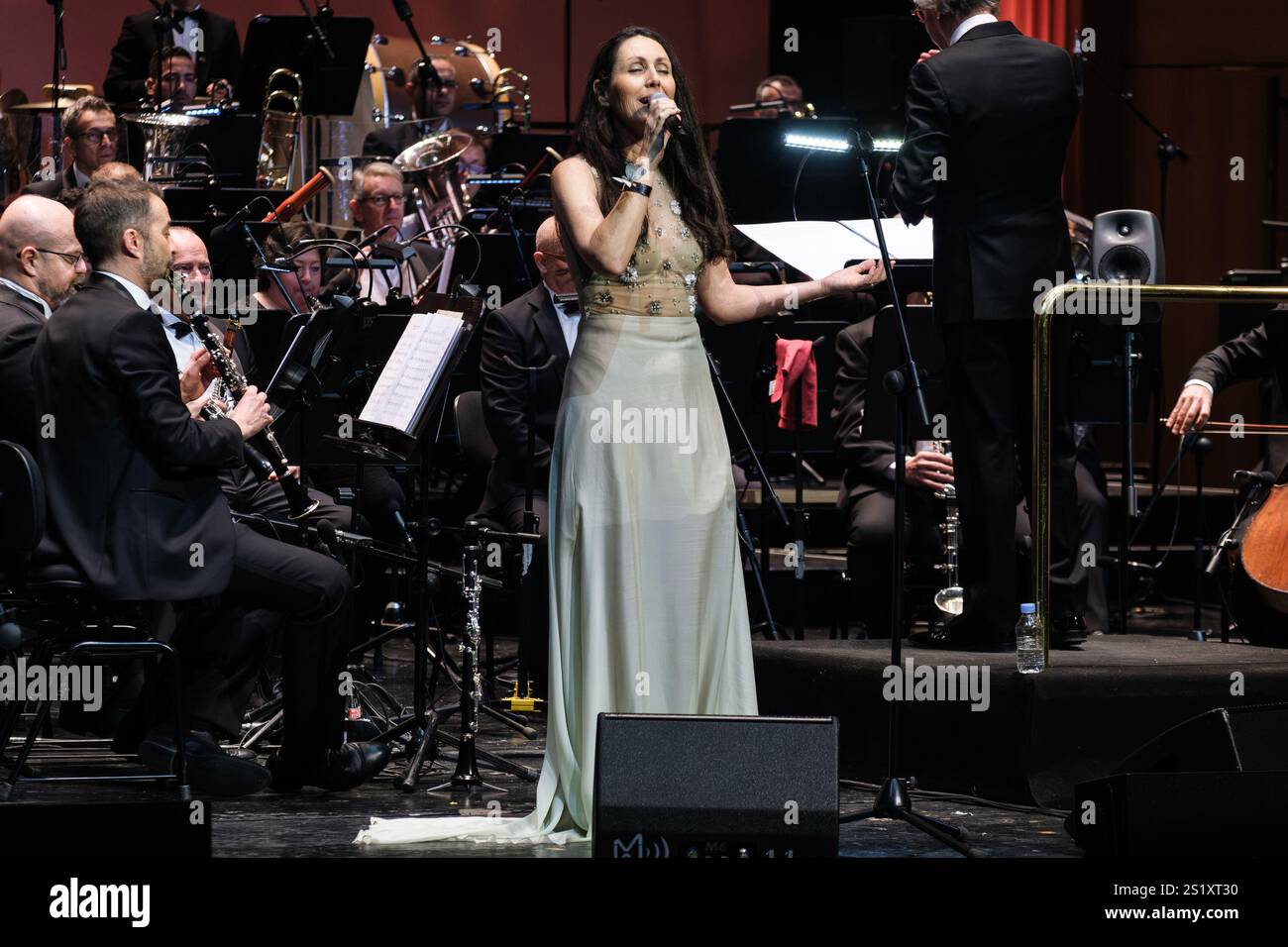 Spanish singer Clara Montes performs at Christmas concert at Madrid's ...