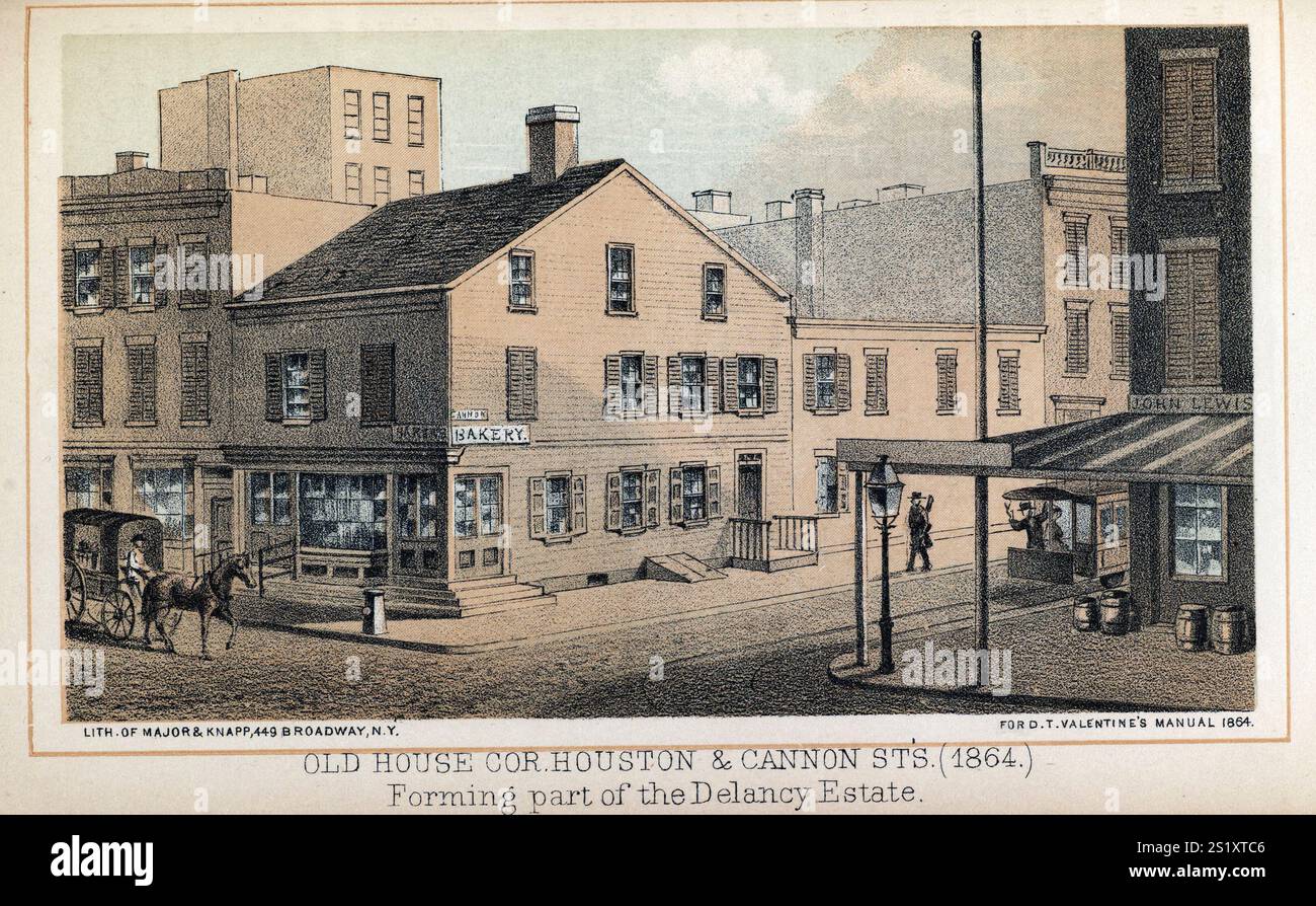 Old House at the corner of Houston and Cannon Streets, Forming part of ...