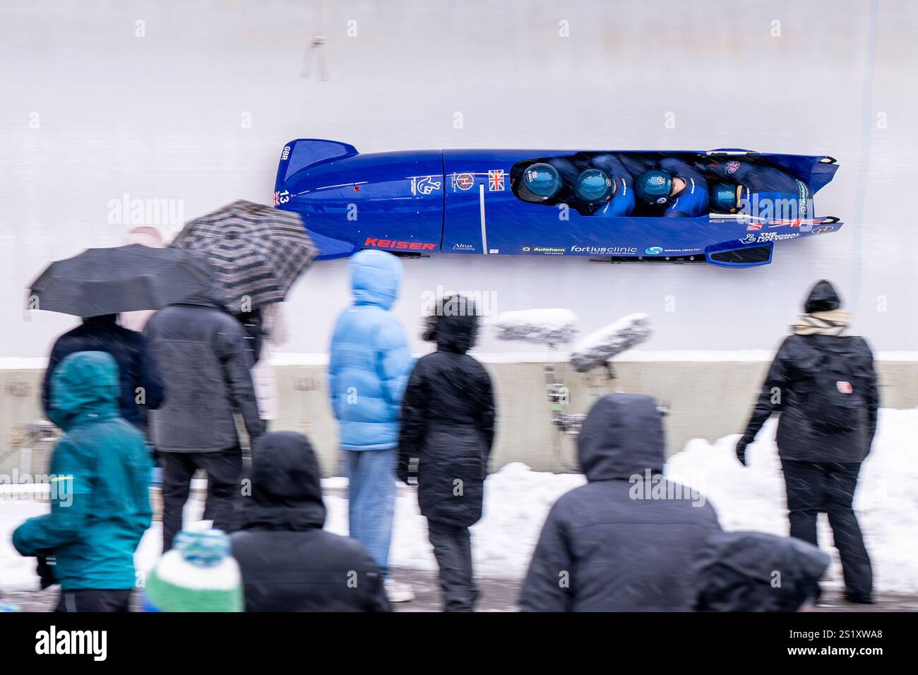 Winterberg, Germany. 05th Jan, 2025. Bobsleigh: World Cup, four-man ...