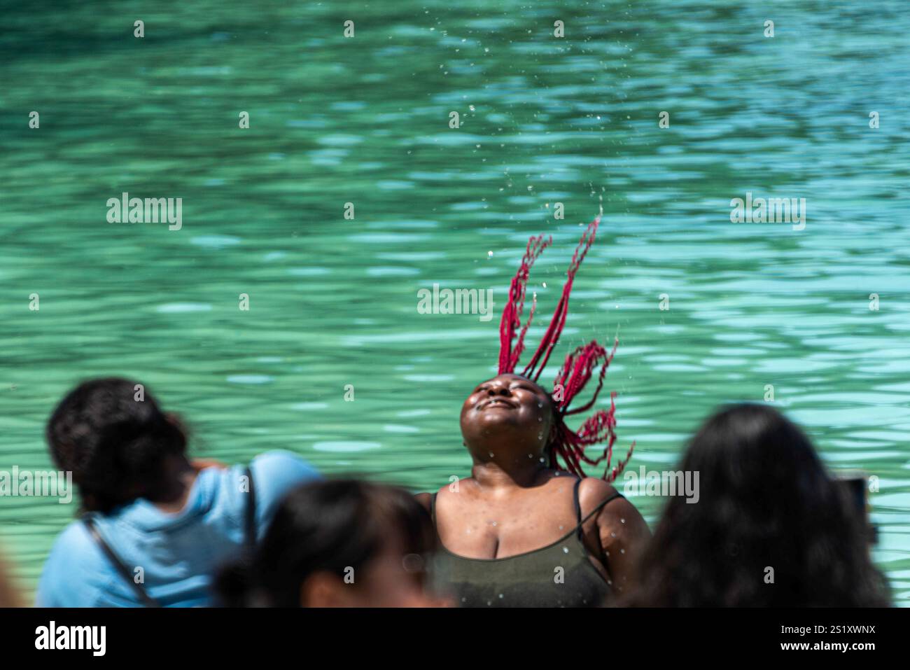 Tourists swarm Maya Bay’s iconic turquoise waters: a vibrant scene of ...