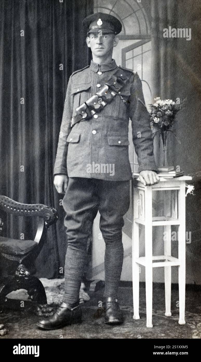 A lance corporal of the Army Veterinary Corps during the First World ...