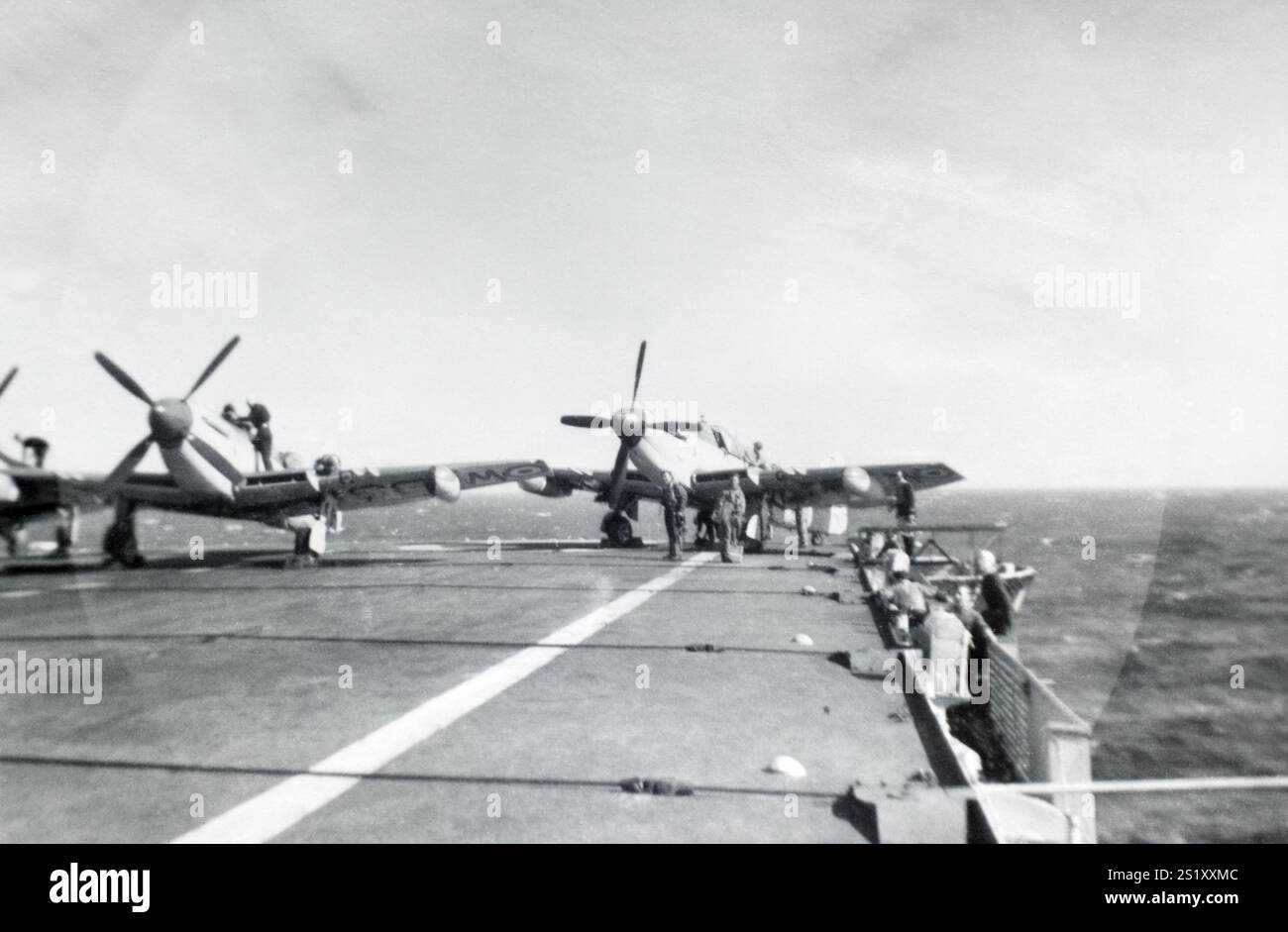 Fairey Firefly AS Mk 6's on the deck of HMS Vengeance, c. 1949-1952 ...