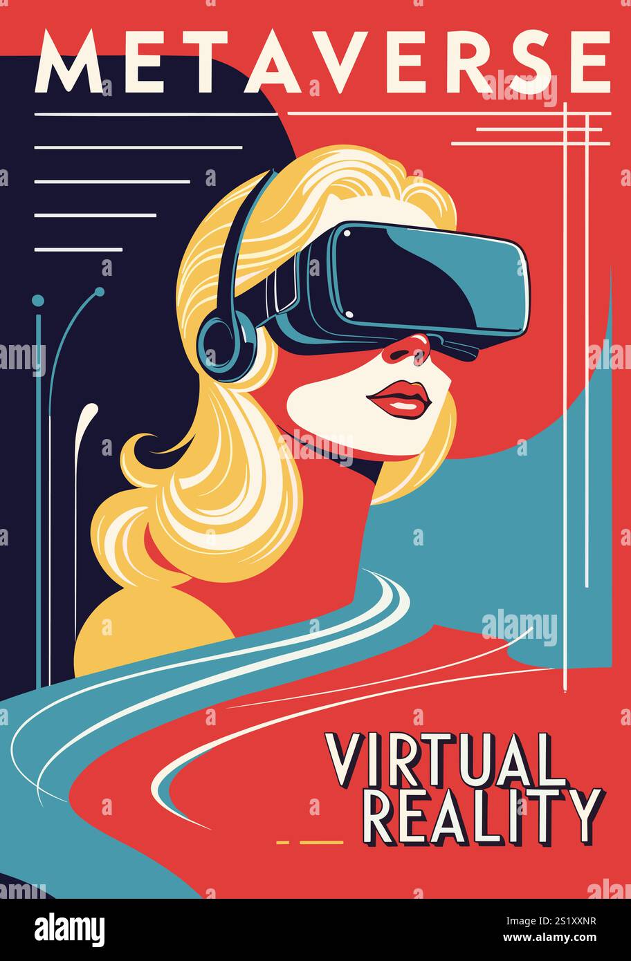 Metaverse modern banner virtual Stock Vector Images - Alamy