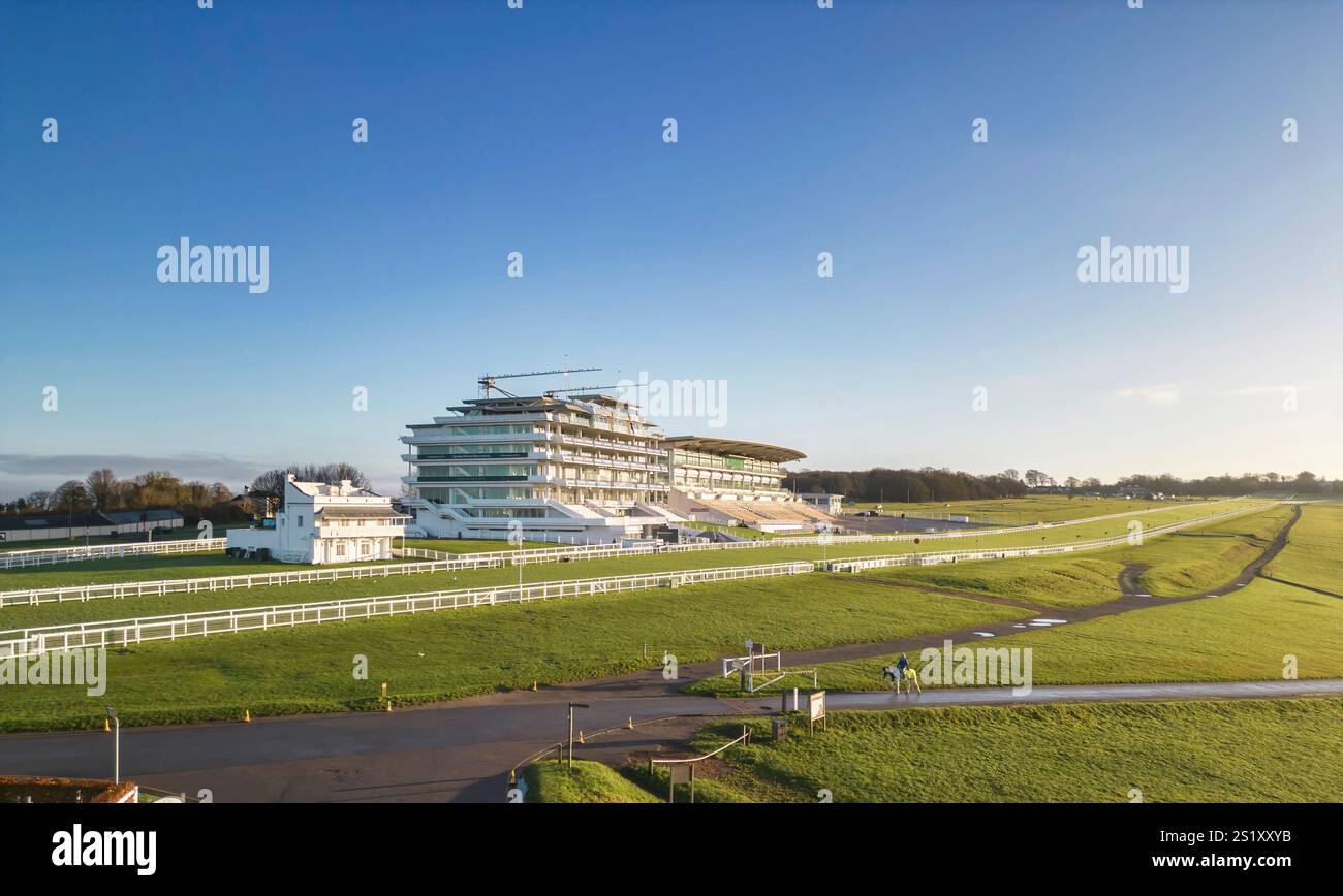 aerial view of epsom downs racecourse and grandstand in surrey Stock ...