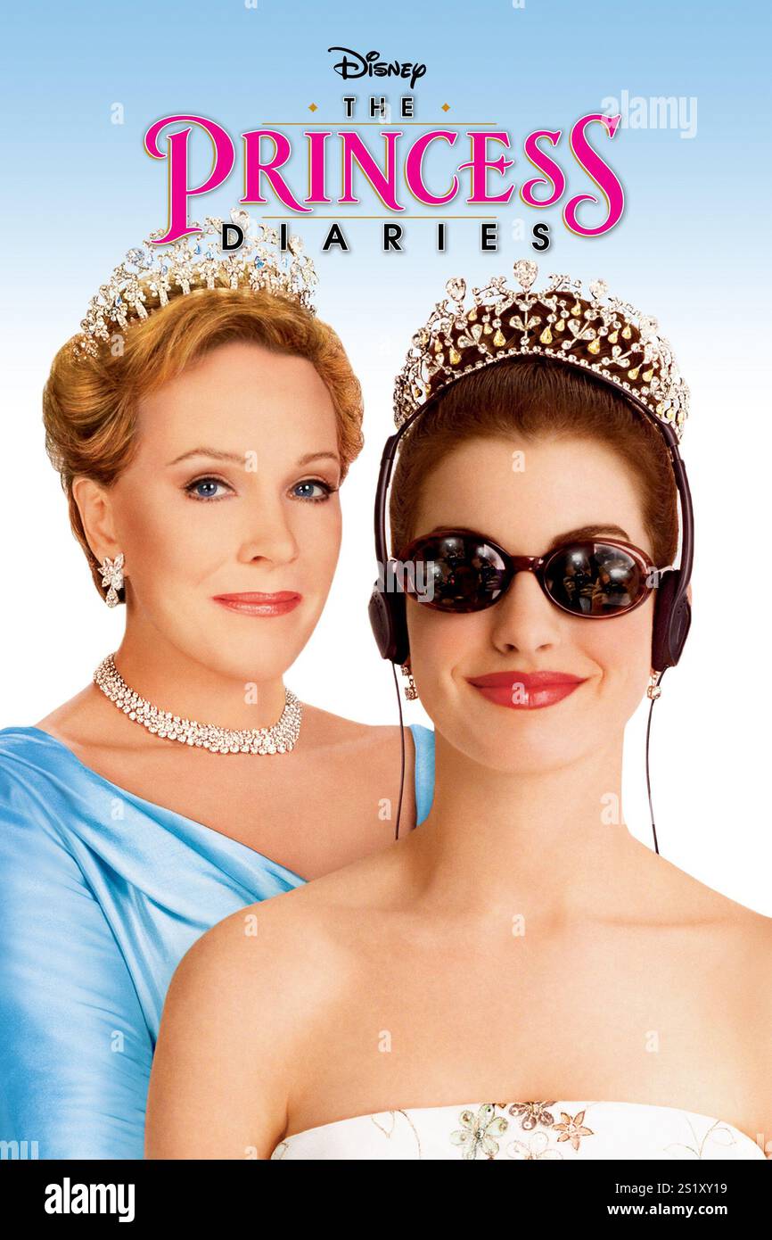 The Princess Diaries poster Julie Andrews & Anne Hathaway Stock Photo ...