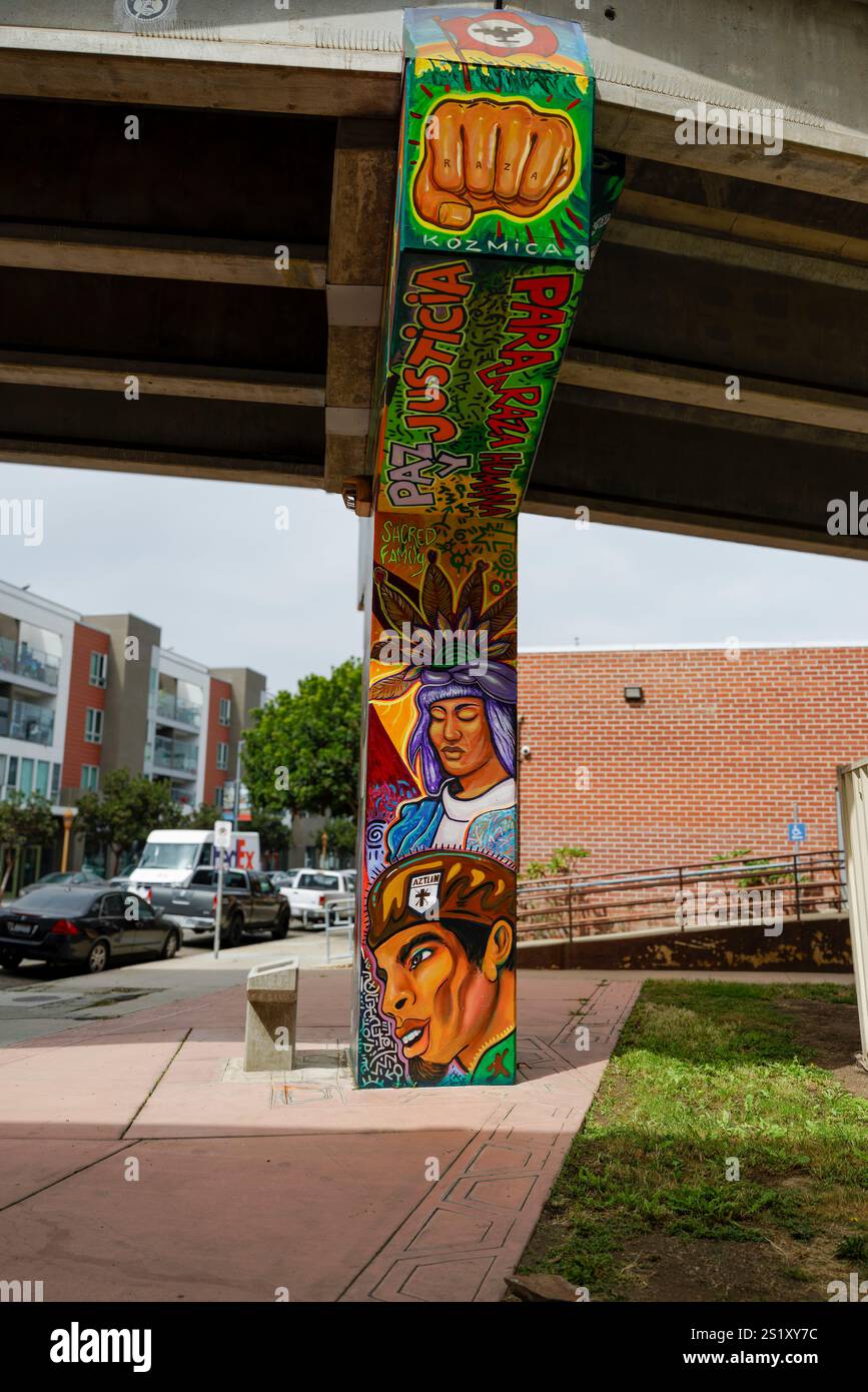 Murals or street art in Chicano Park, Barrio Logan, San Diego ...