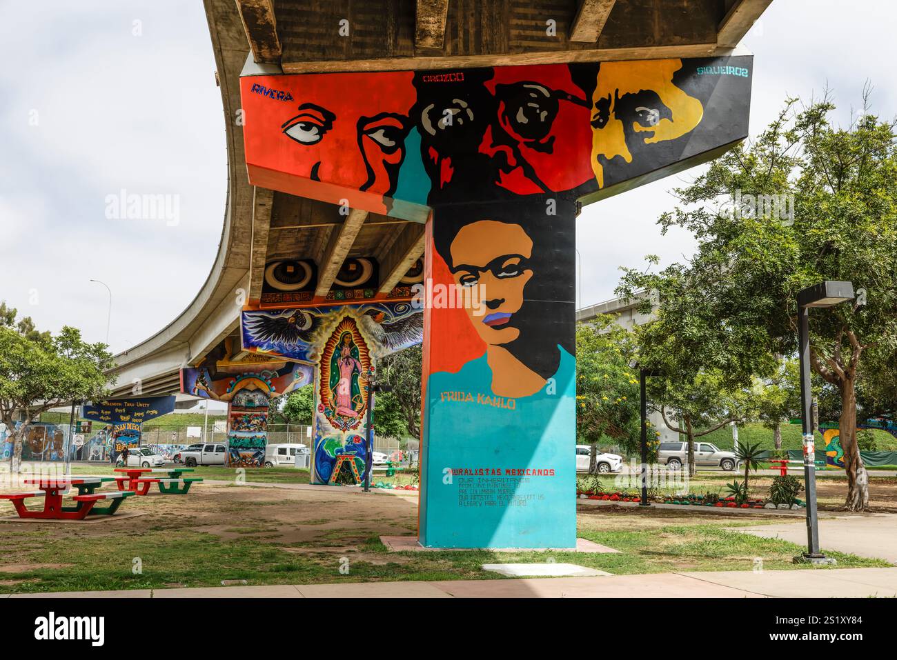 Murals or street art in Chicano Park, Barrio Logan, San Diego ...