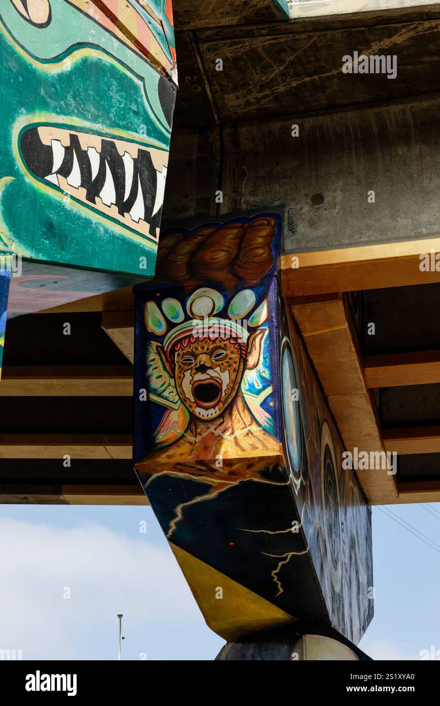 Murals or street art in Chicano Park, Barrio Logan, San Diego ...