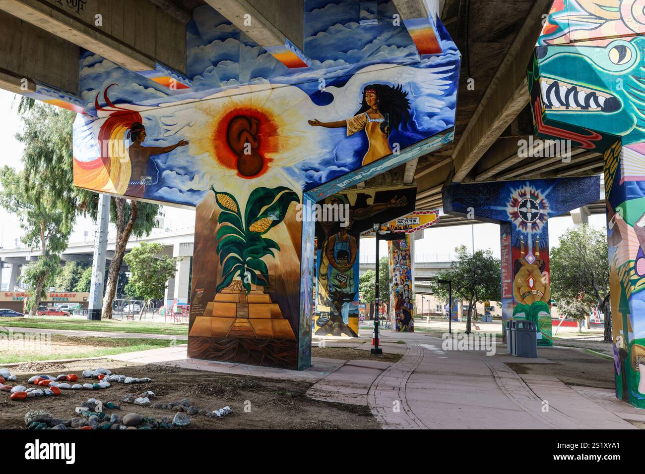 Murals or street art in Chicano Park, Barrio Logan, San Diego ...