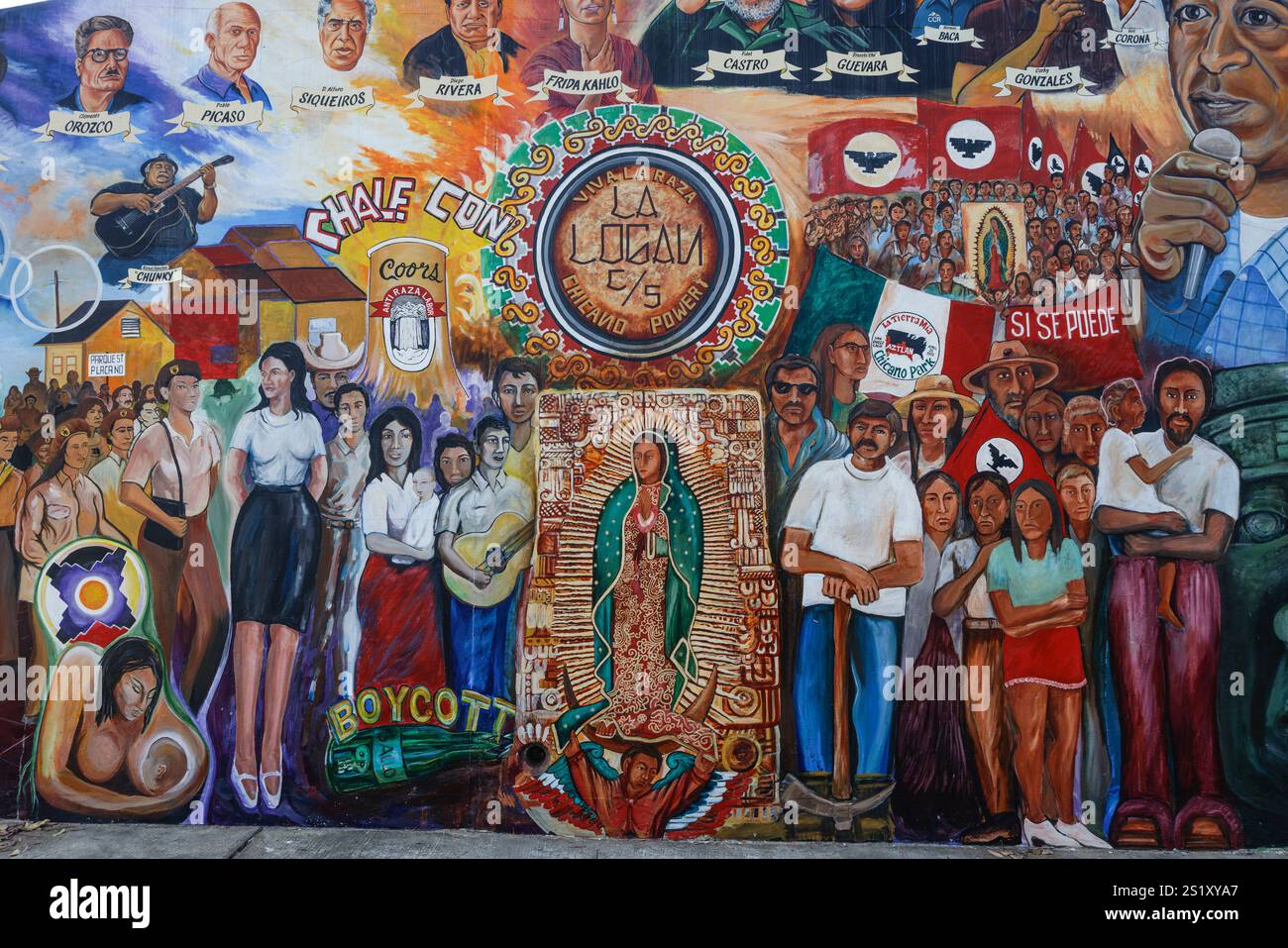 Murals or street art in Chicano Park, Barrio Logan, San Diego ...