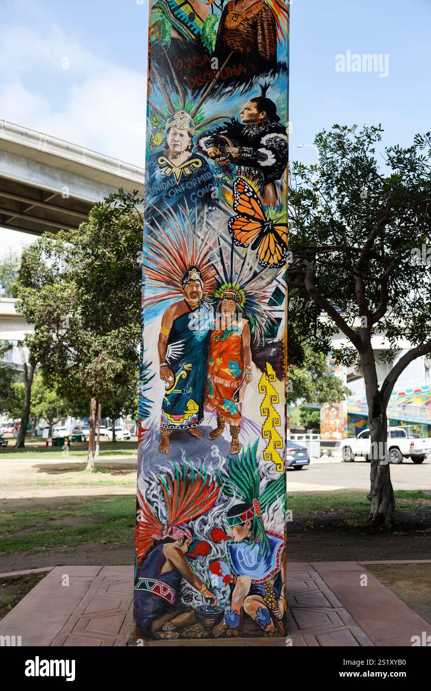 Murals or street art in Chicano Park, Barrio Logan, San Diego ...