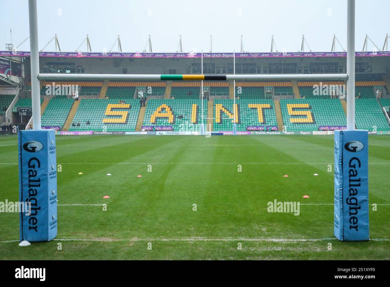A general view of Cinch Stadium at Franklin's Gardens, Home of ...