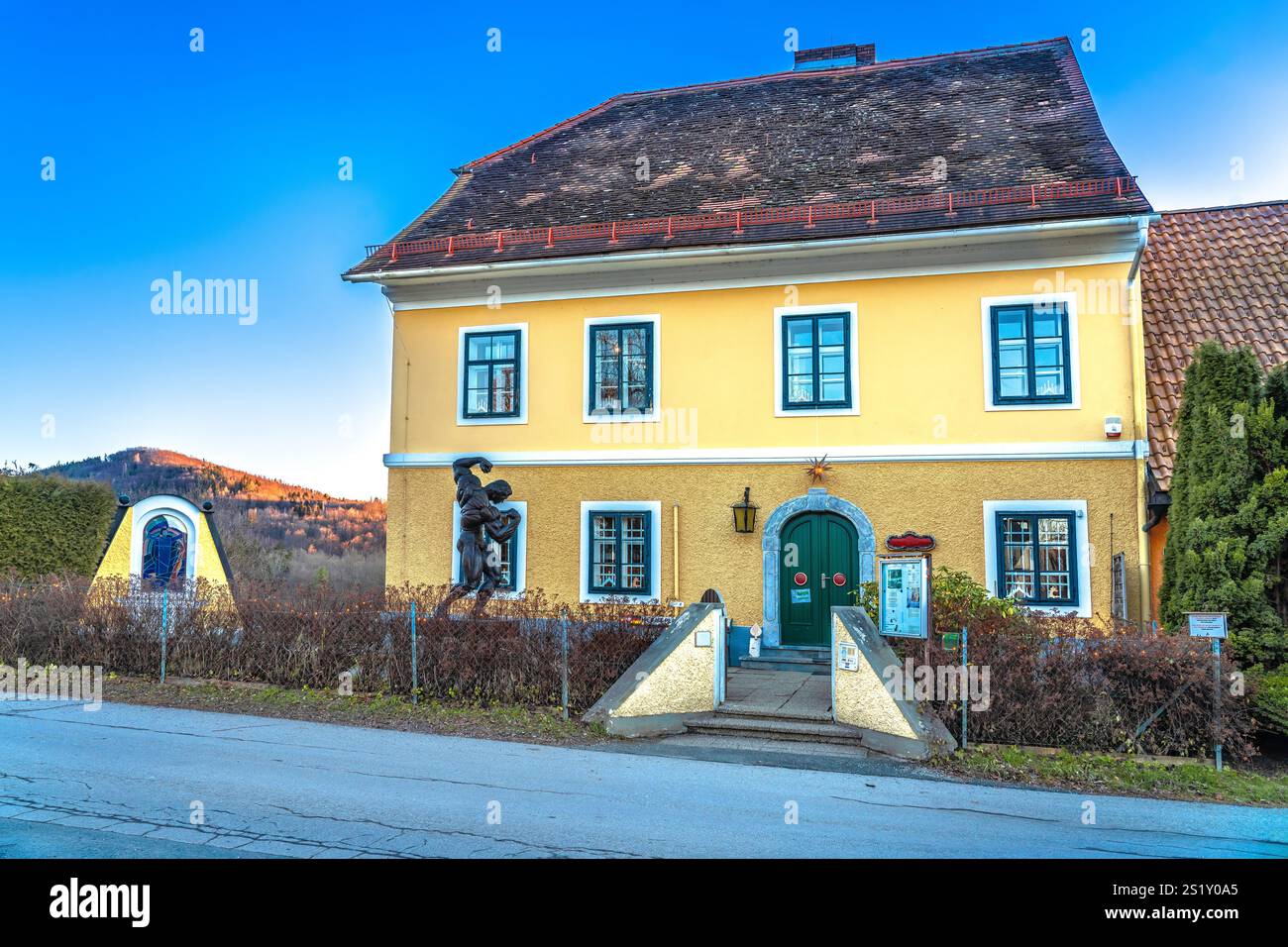Thal, Austria, December 23 2024: Arnold Schwarzenegger birth house in ...