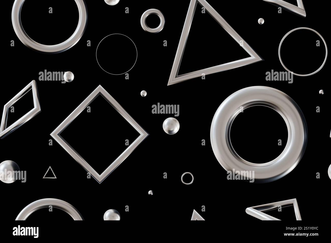 Glossy reflective black triangles hi-res stock photography and images ...