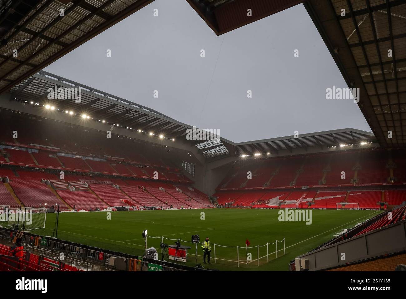 A general view of Anfield during the Premier League match Liverpool vs ...