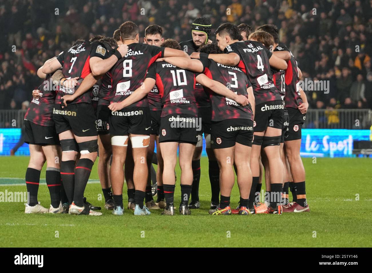La Rochelle, France. 04th Jan, 2025. TEAM Stade Toulousain during the ...