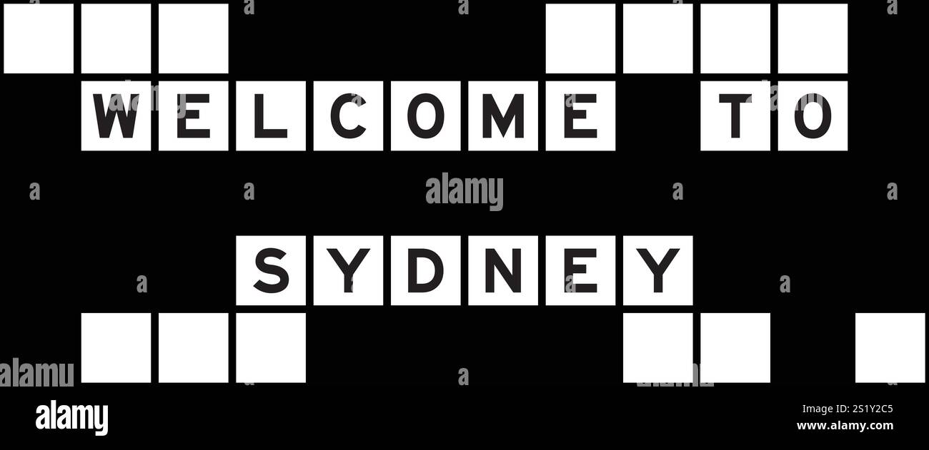 Alphabet letter in word welcome to sydney on crossword puzzle ...