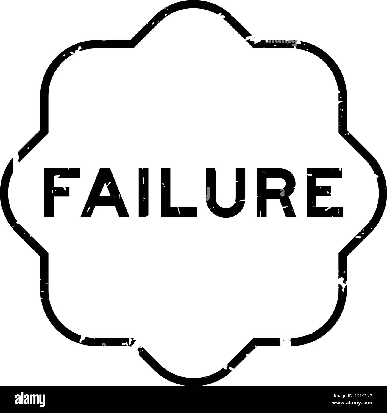 Grunge black failure word rubber seal stamp on white background Stock ...