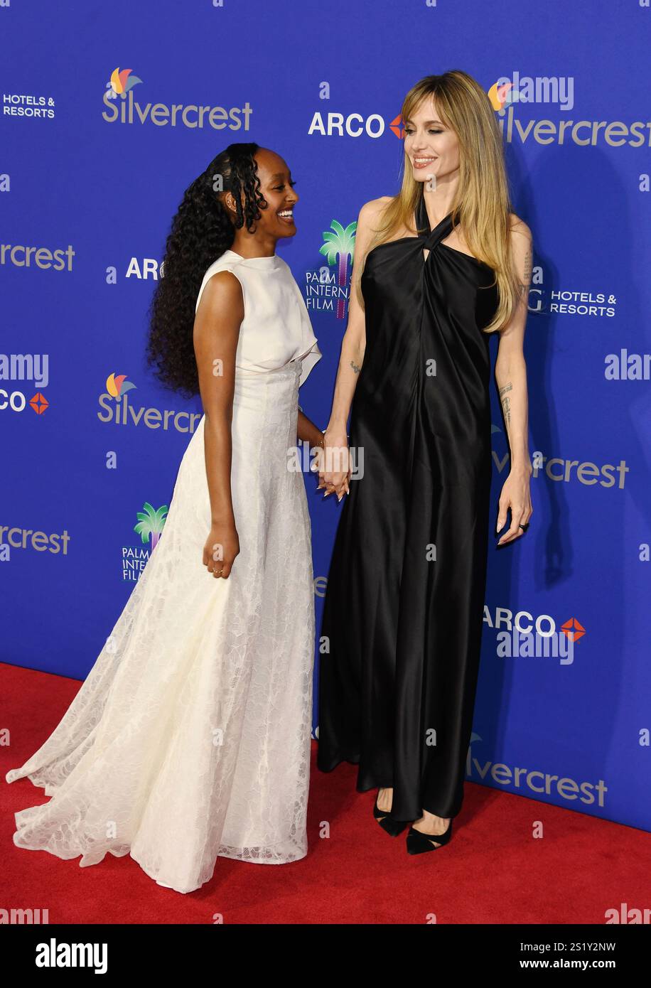 Palm Springs, California, USA. 03rd Jan, 2025. (L-R) Zahara Marley ...