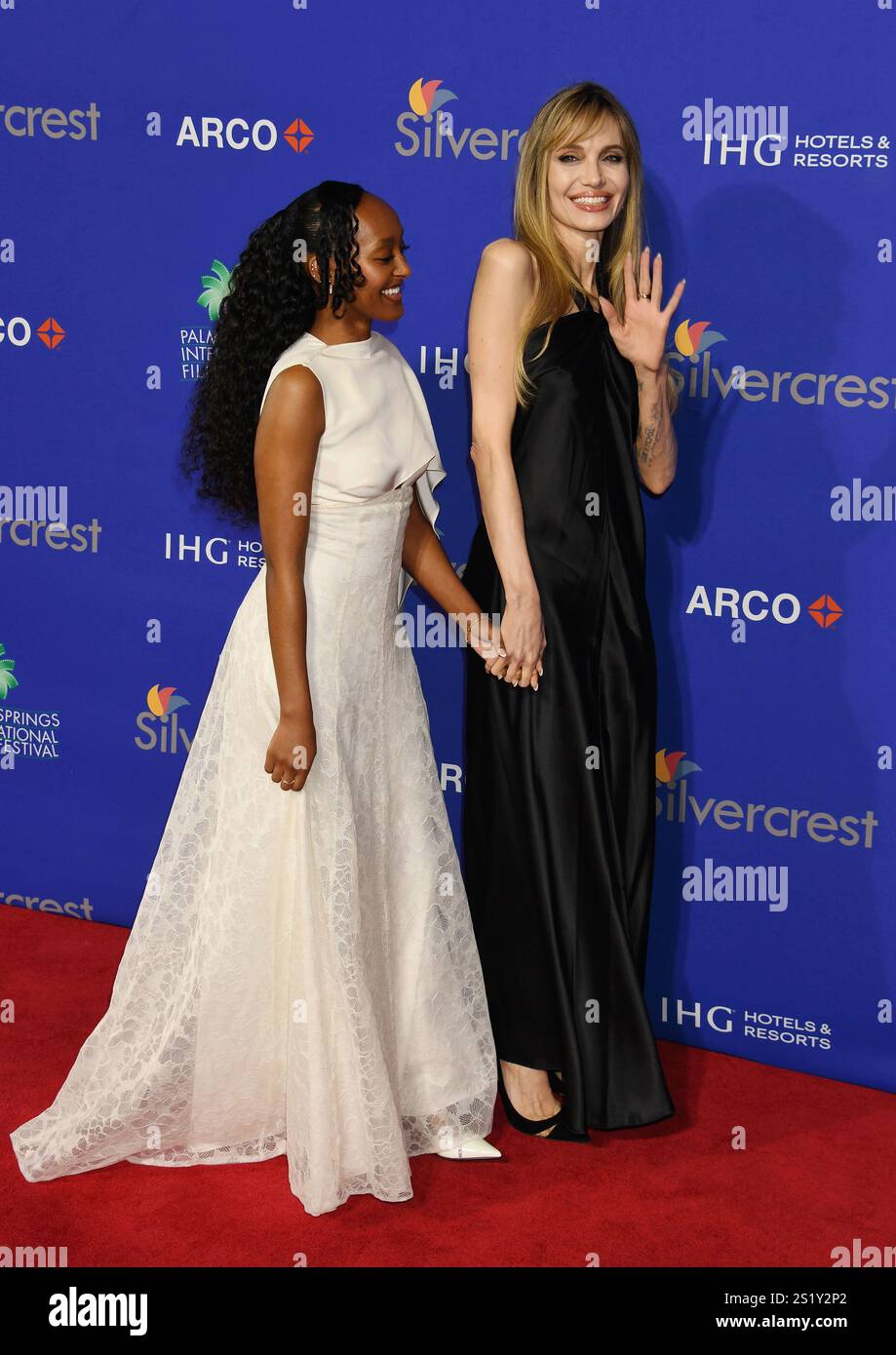 Palm Springs, California, USA. 03rd Jan, 2025. (L-R) Zahara Marley ...