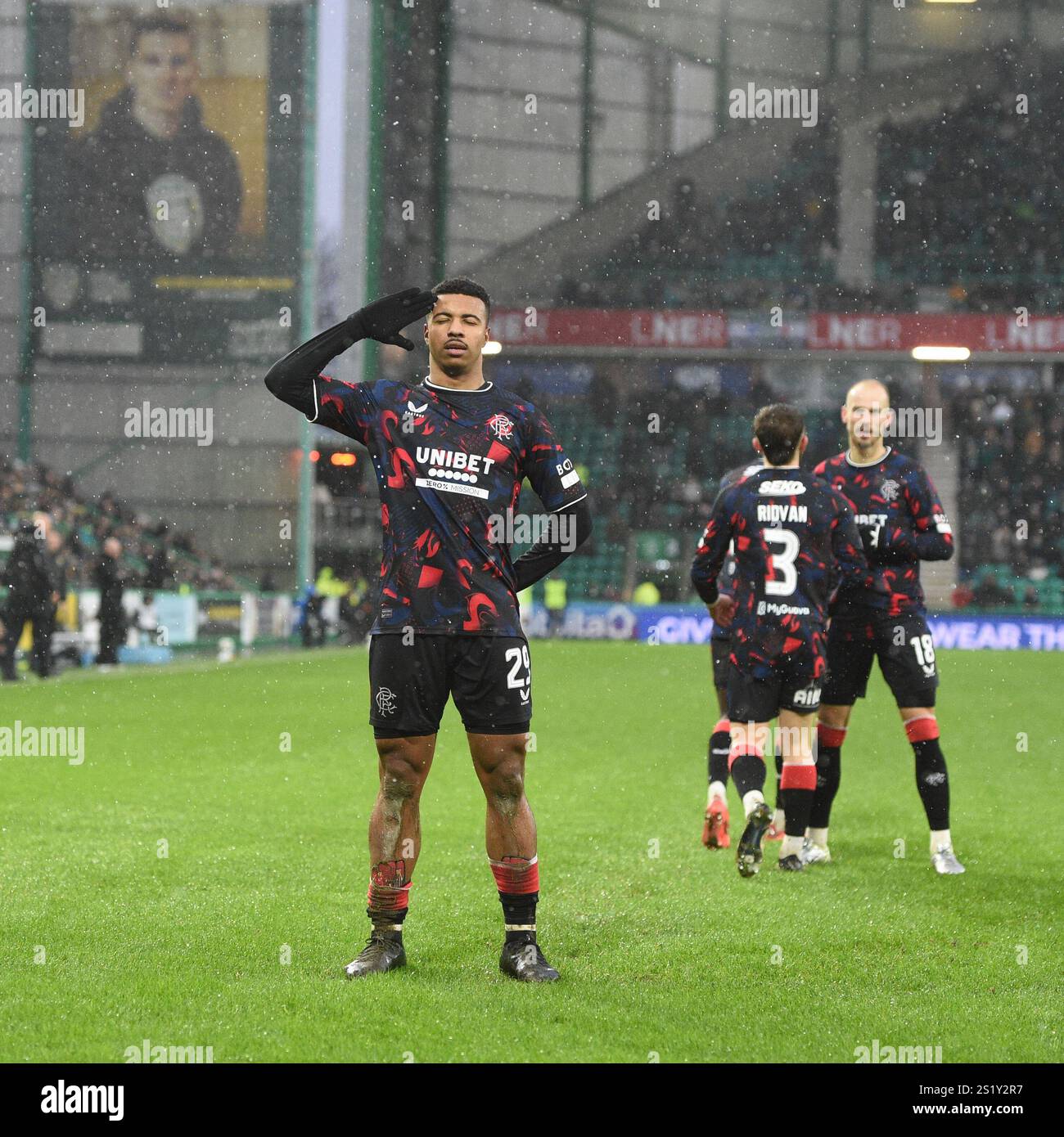 Easter Road Stadium, Edinburgh.Scotland UK. 5th Jan 25 Hibernian vs ...