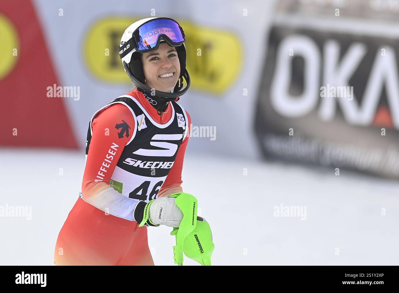 Kranjska Gora, Slovenia. 05th Jan, 2025. Eliane Christen of Switzerland ...