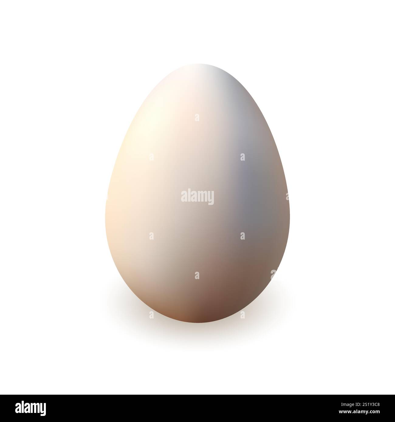 Chicken egg, realistic 3d . Vector illustration on white background ...