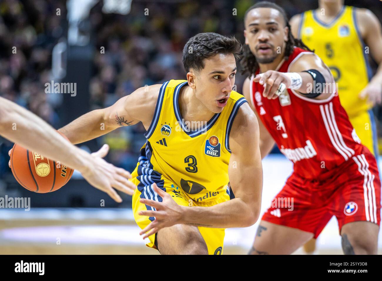 Berlin, Germany. 05th Jan, 2025. Basketball: Bundesliga, Alba Berlin ...