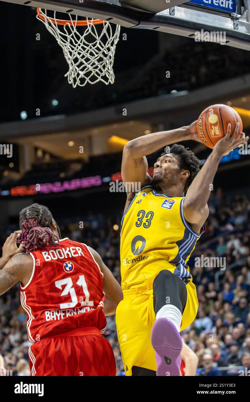 05 January 2025, Berlin: Basketball: Bundesliga, Alba Berlin - FC ...