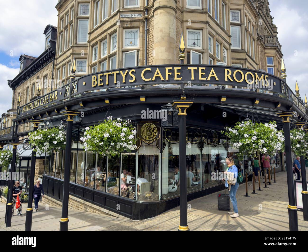 Bettys Tea Rooms and outside pavement, Harrogate, North Yorkshire ...