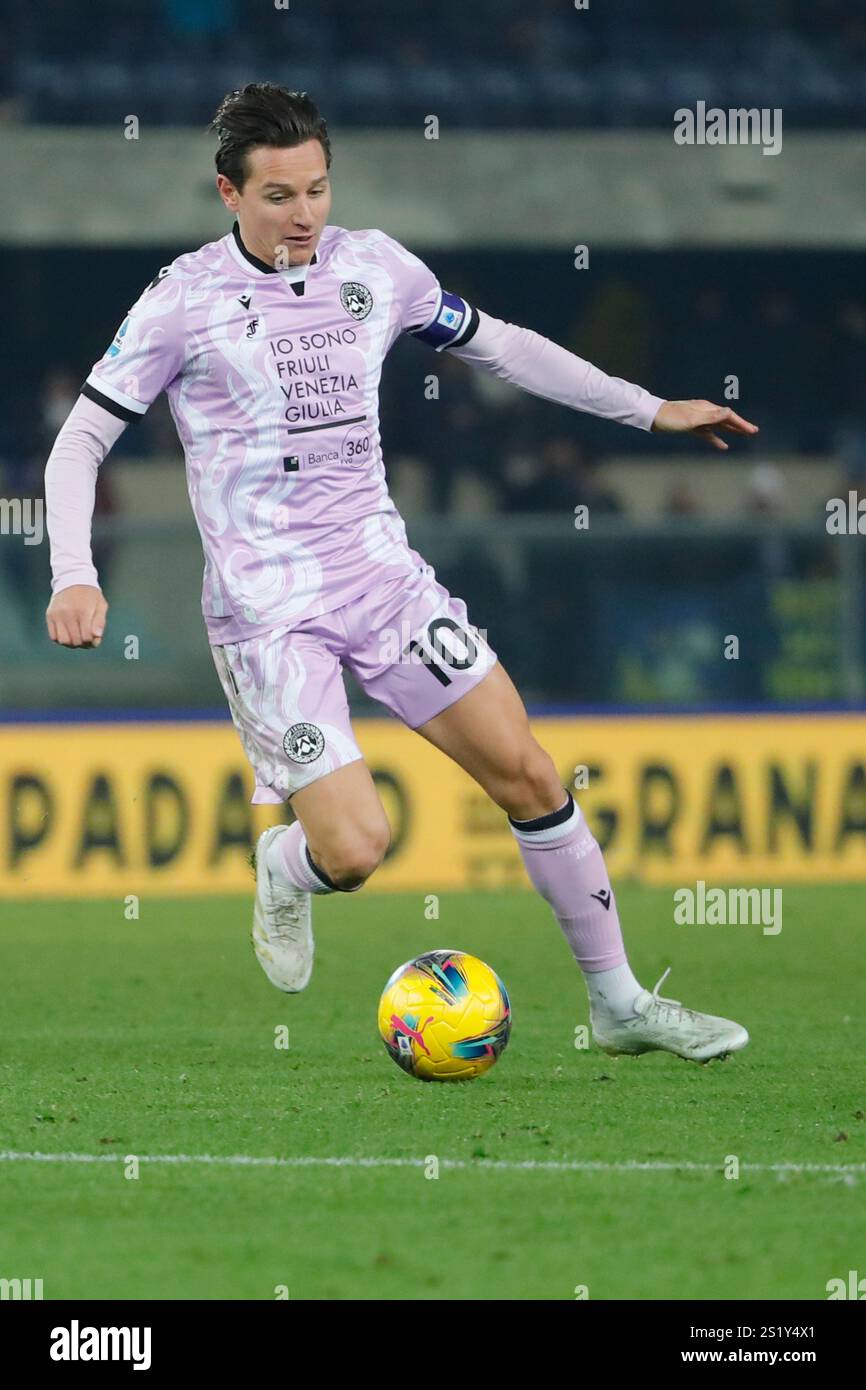 Verona, Italy. 04th Jan, 2025. Florian Thauvin of Undines Calcio seen ...