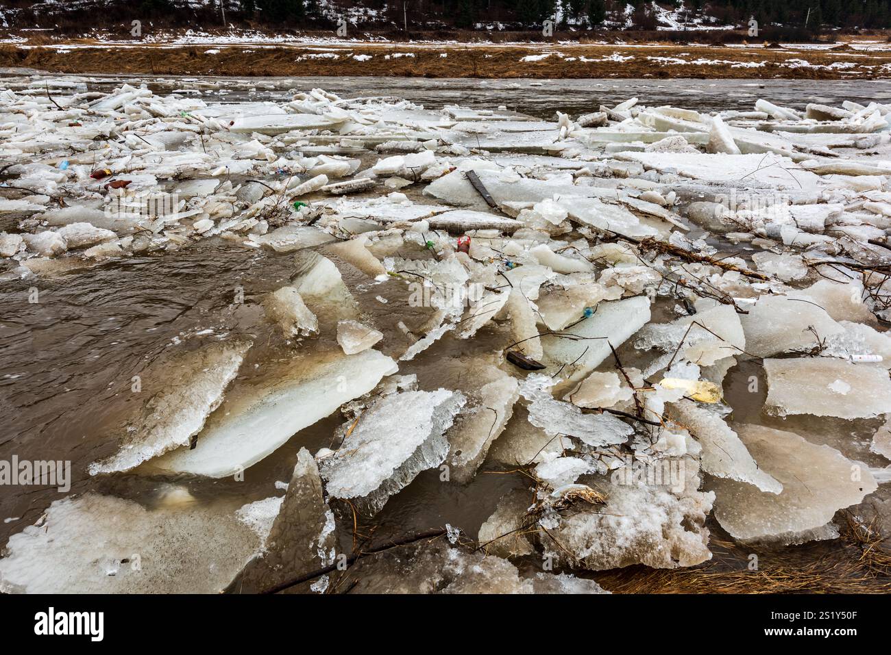 After a very cold period winter and after the ice begins to melt in the ...