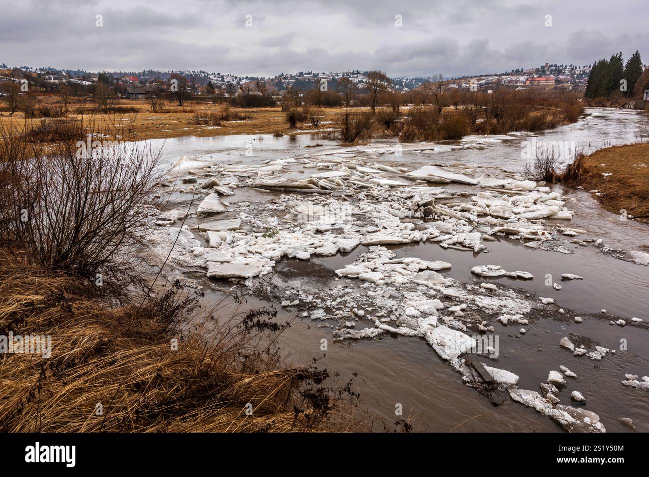 After a very cold period winter and after the ice begins to melt in the ...