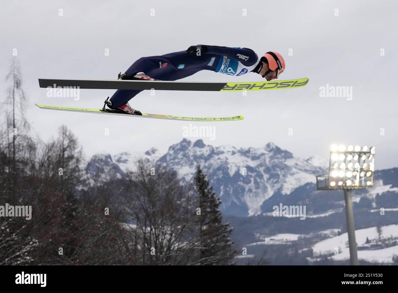 Pius Paschke, of Germany, soars through the air during training at the ...