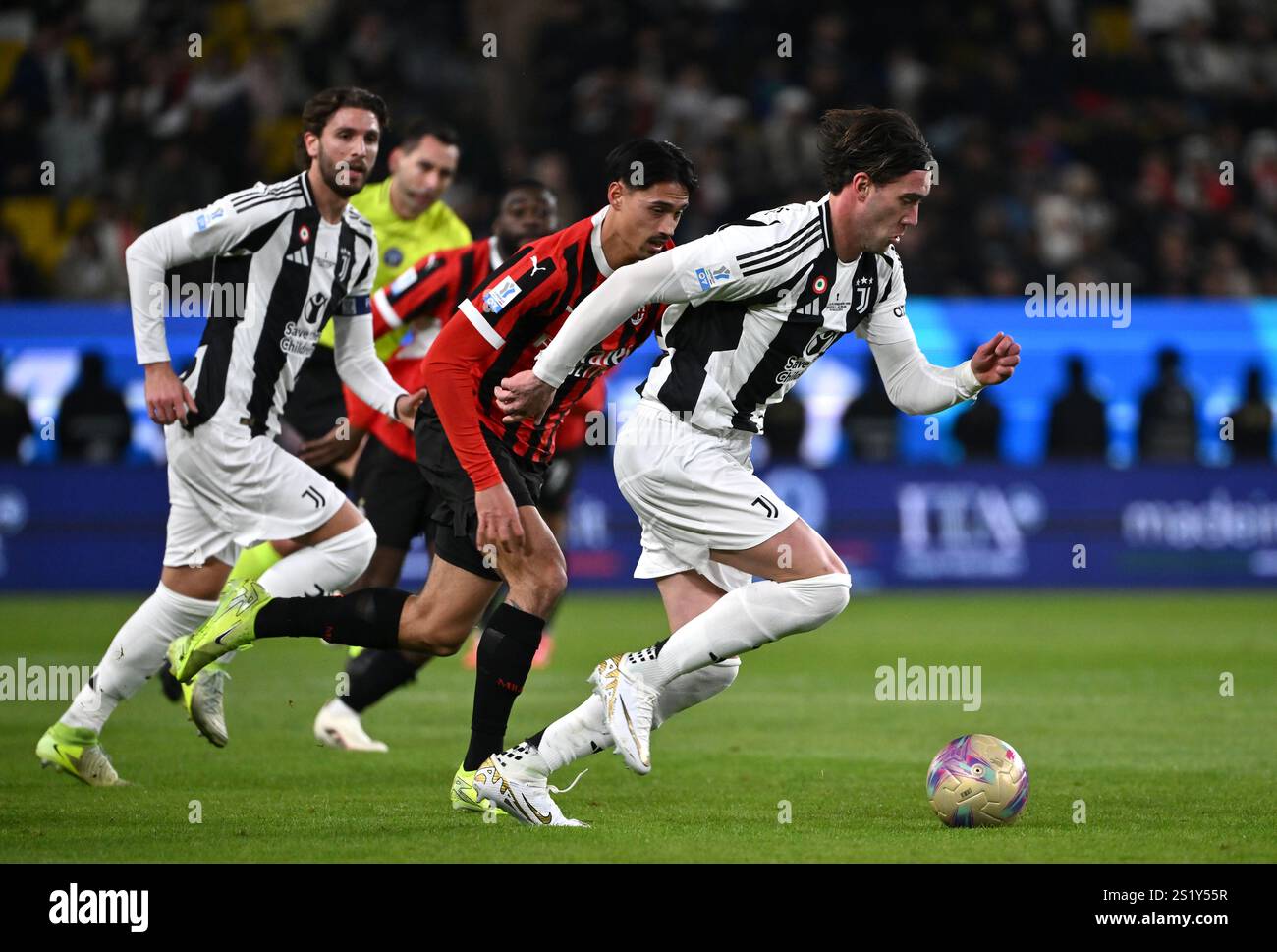 RIYADH, SAUDI ARABIA - JANUARY 03: Dusan Vlahovic of Juventus FC ...