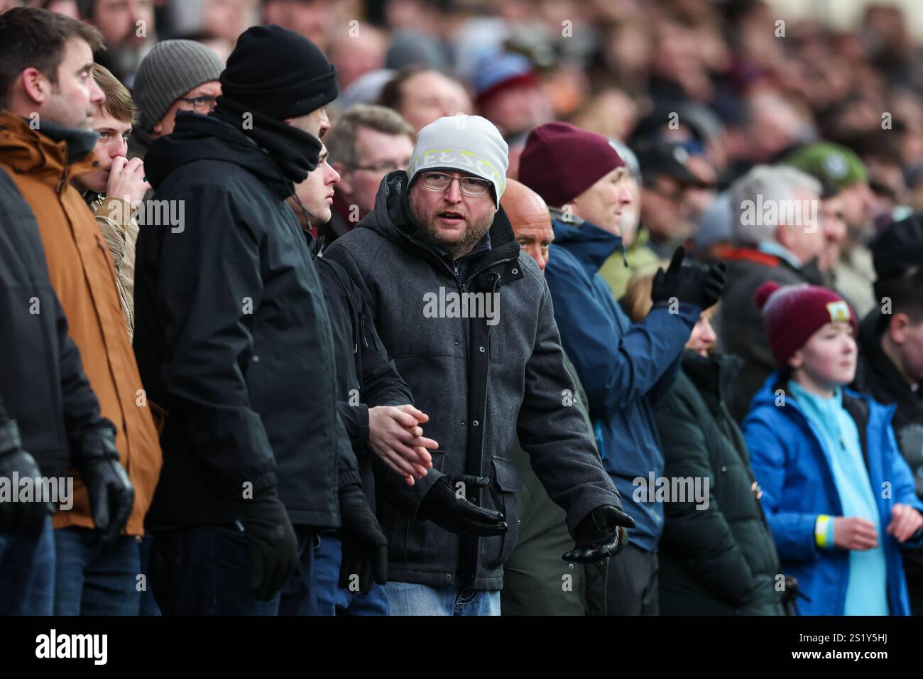 Burnley’s fans in the stands during the Sky Bet Championship match at ...