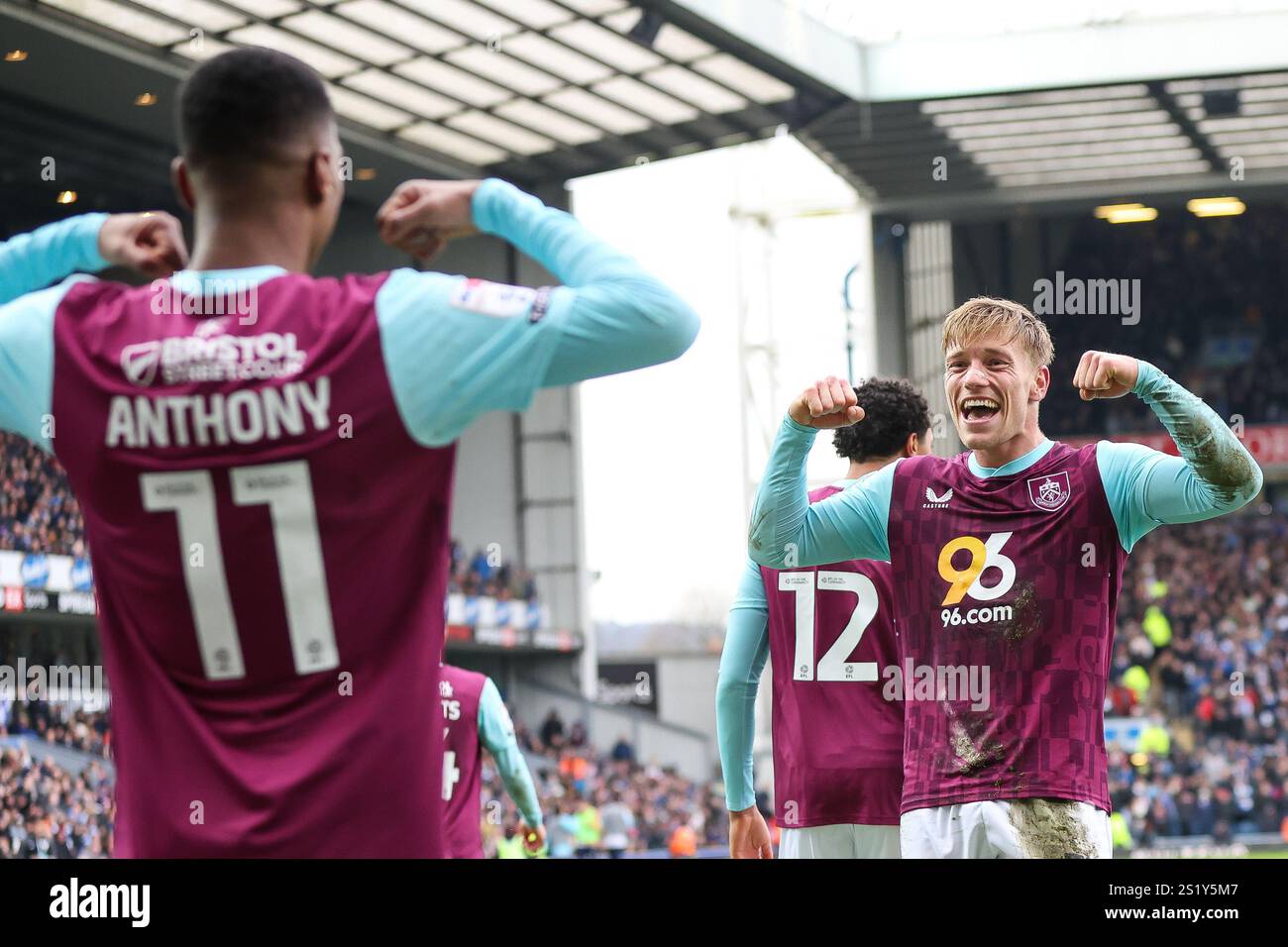 Burnley’s Zian Flemming during the Sky Bet Championship match at Ewood ...