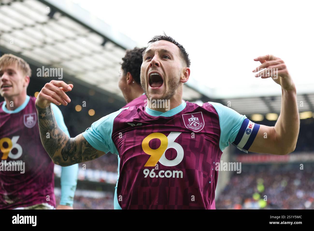 Burnley's Josh Brownhill during the Sky Bet Championship match at Ewood ...
