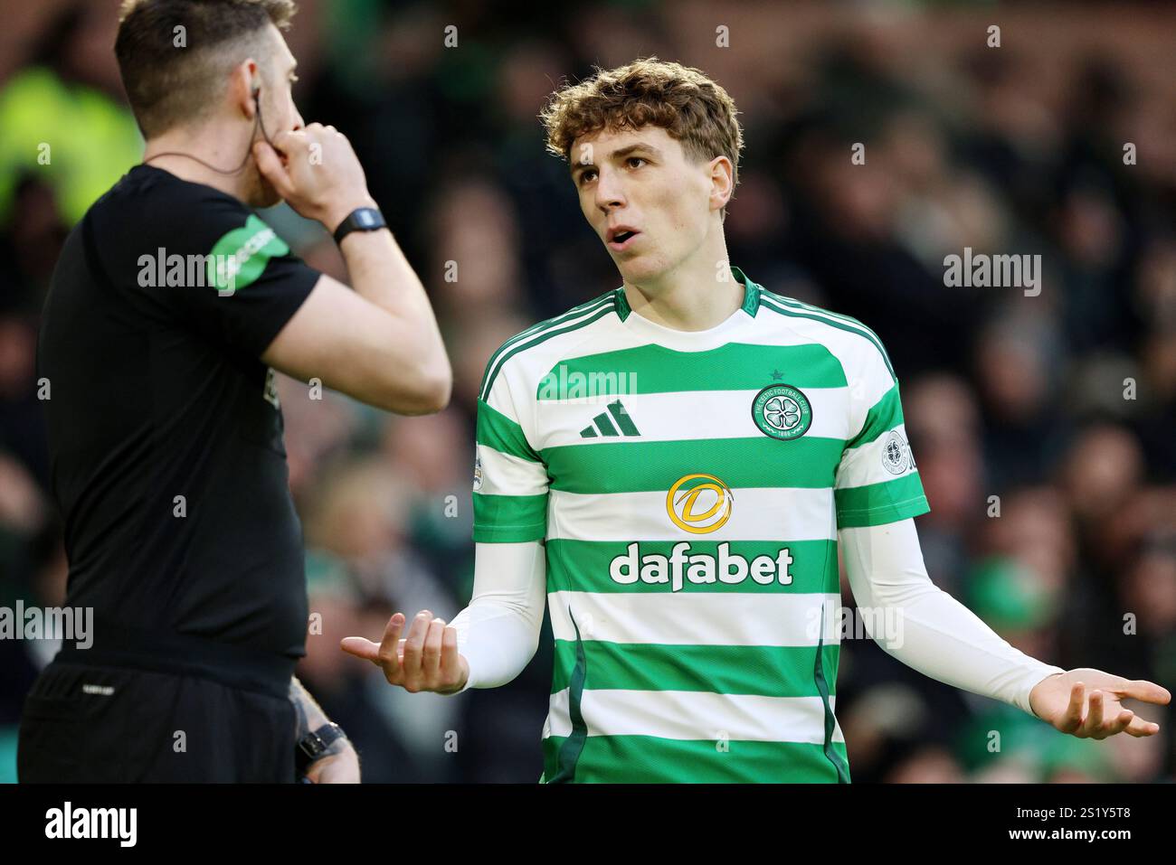 Celtic's Arne Engels during the William Hill Premiership match at ...