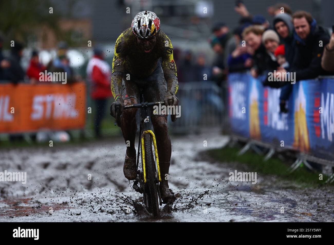 Dendermonde, Belgium. 05th Jan, 2025. Belgian Wout van Aert pictured ...