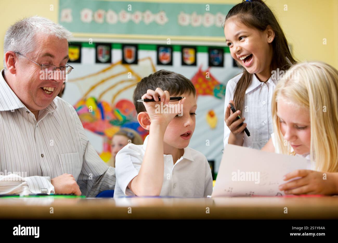 Junior School: Messing About in Class. Primary school pupils in a ...