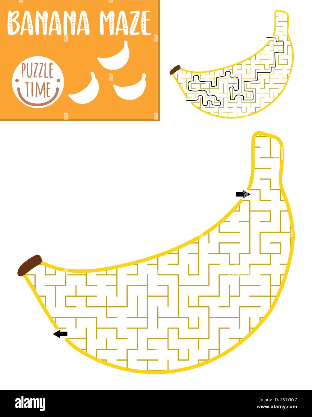 Fruit geometrical maze for kids. Preschool printable activity shaped as ...