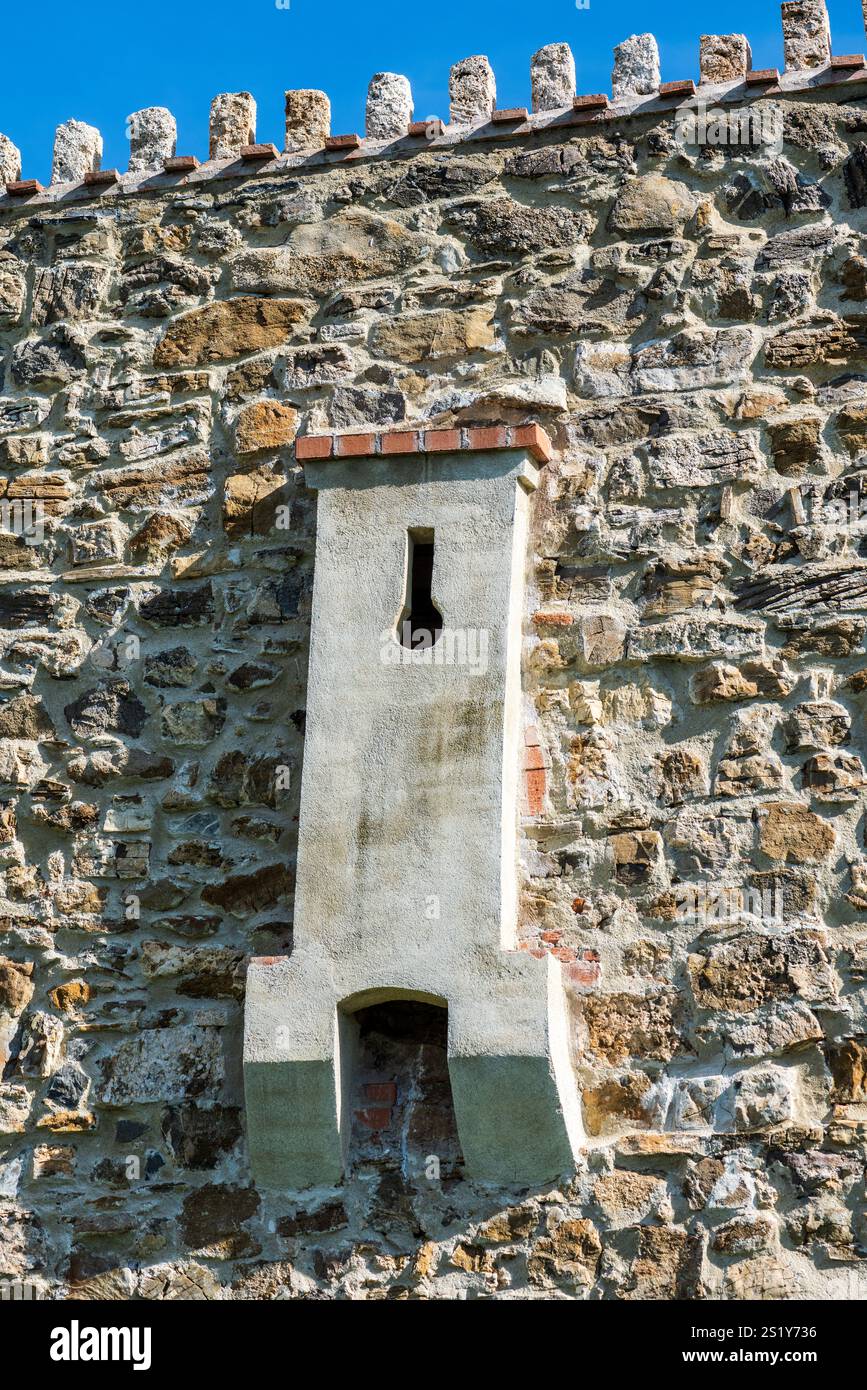 Medieval Toilet or Latrine in a Medieval Castle Wall. Covasna County ...
