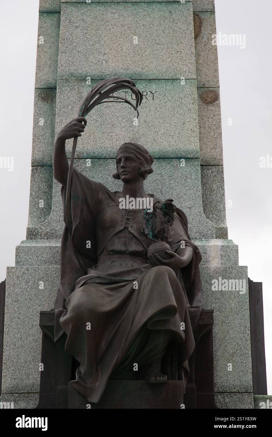 World War 1 Battle of the Falklands memorial. Stanley, the Falkland ...