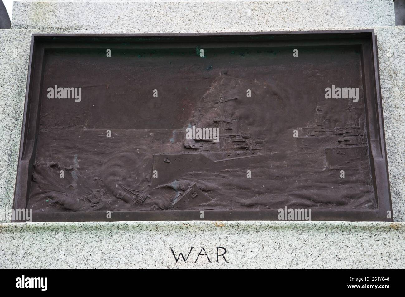 World War 1 Battle of the Falklands memorial. Stanley, the Falkland ...