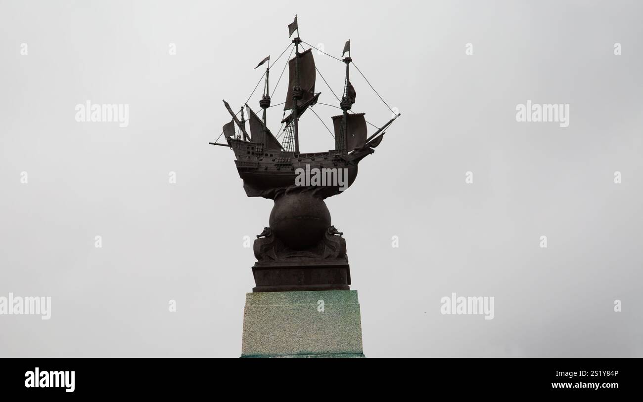 World War 1 Battle of the Falklands memorial. Stanley, the Falkland ...