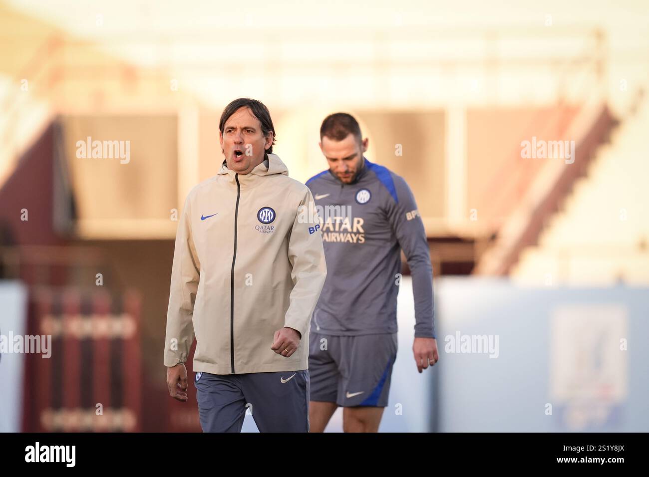 Inter Milan’s head coach Simone Inzaghi during the EA Sports FC ...