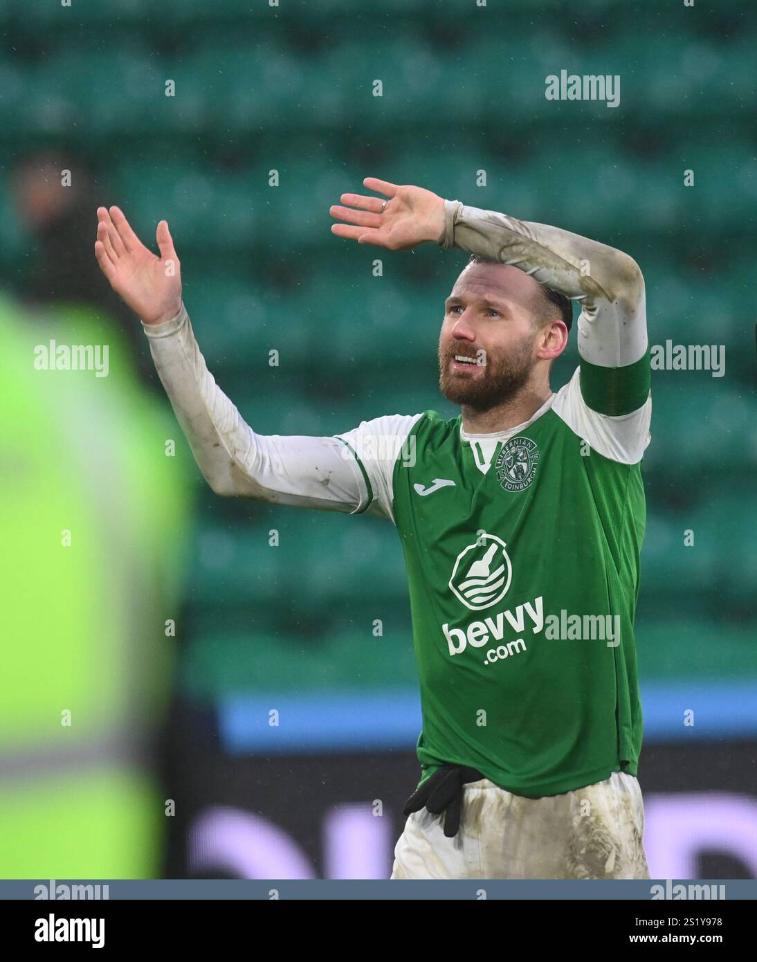 Easter Road Stadium, Edinburgh.Scotland UK. 5th Jan 25 Hibernian vs ...