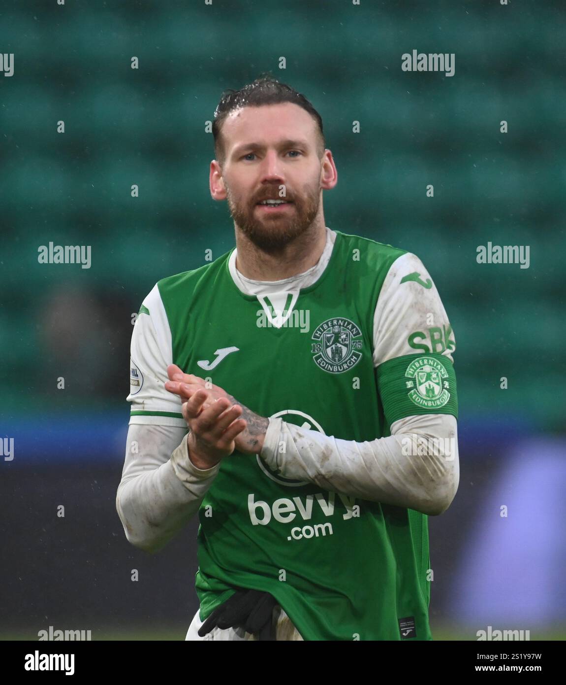 Easter Road Stadium, Edinburgh.Scotland UK. 5th Jan 25 Hibernian vs ...