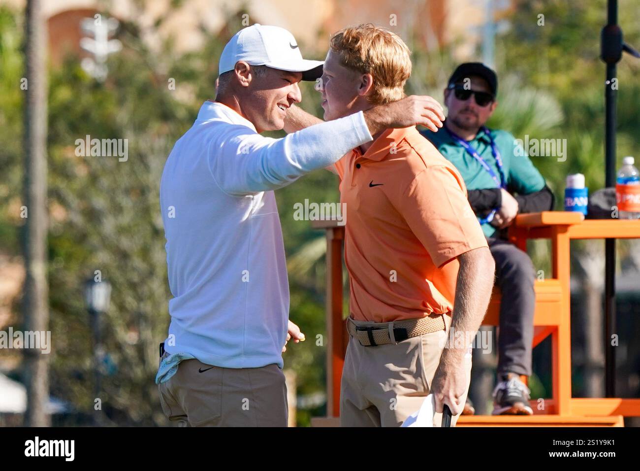 December 21, 2024, Orlando, Florida, USA: Trevor Immelman (L) and son ...